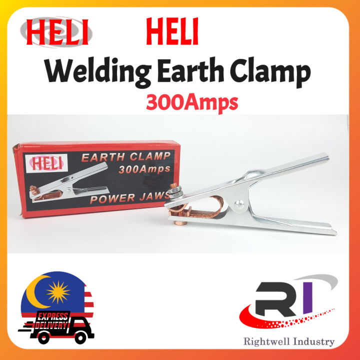 HELI WELDING EARTH CLAMP 300AMPS ARC/MMA/TIG/MIG/SMAW/GMAW/GATW | Lazada