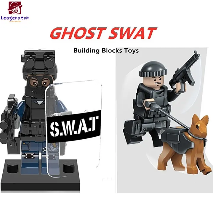 Legoing Minifigures Ghost SWAT Special Forces Police Boy Puzzle ...