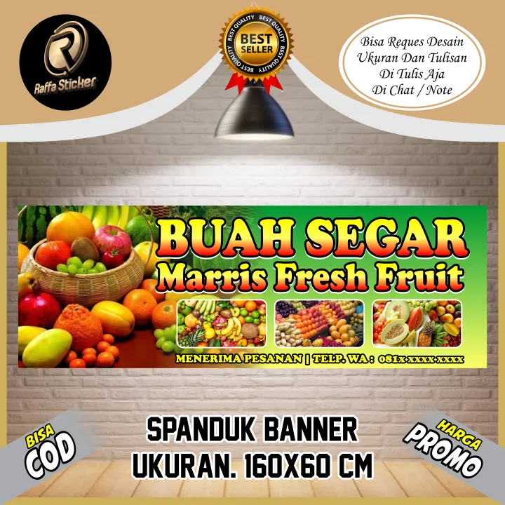 Spanduk Banner Buah Segar Model Terbaru Spanduk Buah Segar Keren Size ...