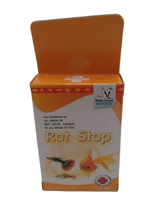 Rot Stop อาการที่เกิดจาก เชื้อรา เน่าเปื่อย เหงือกเน่า ยารักษาปลาสวยงาม ...