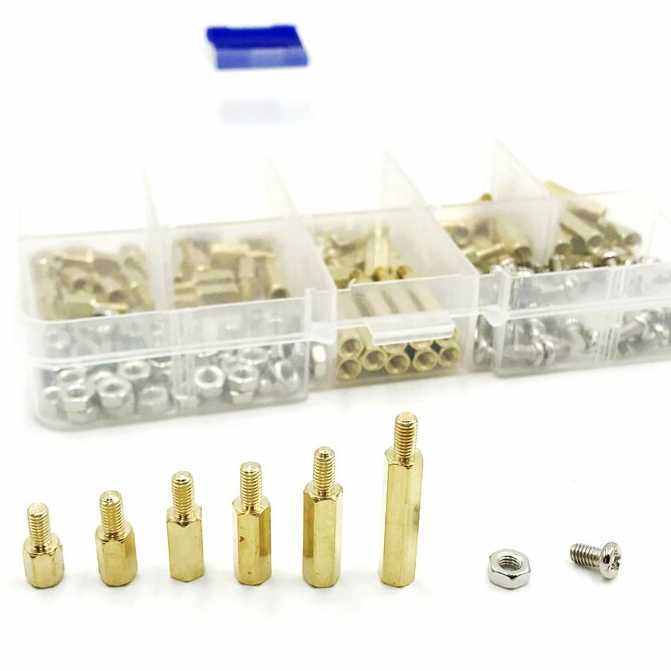Set Stand-off Spacer Kit M3xL+6 180 PCS Perakitan Komponen Alat Rakit ...