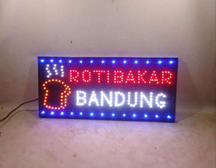 Tulisan lampu LED - LED sign roti bakar bandung new | Lazada Indonesia