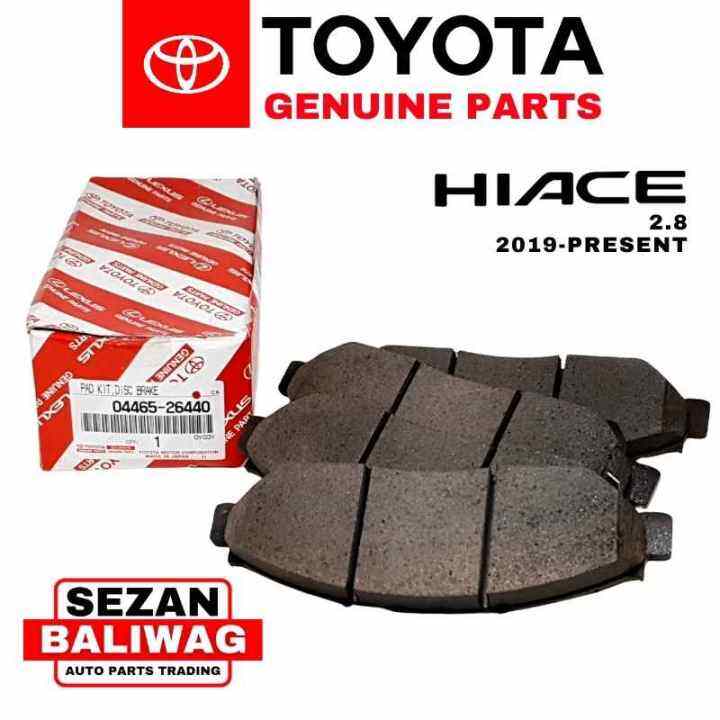 ORIGINAL TOYOTA FRONT BRAKE PAD SET HIACE 2019-2022 04465-26440 | Lazada PH