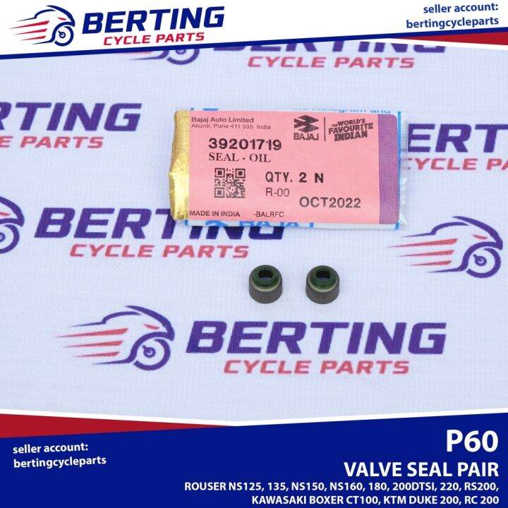 2PCS VALVE SEAL Rouser 135 180 200 220 NS150 NS160 NS200 RS200 KTM Duke ...