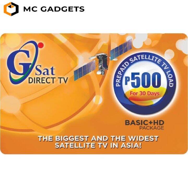 GSAT HD LOAD CARD 500 (3 Pieces) 120 CHANNELS | Lazada PH