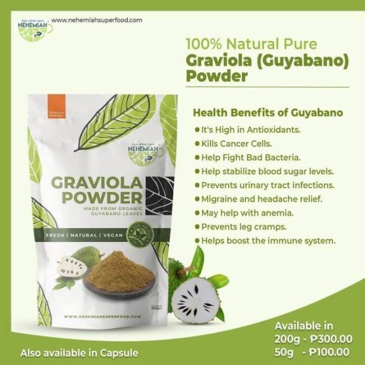 Pure Graviola (Guyabano) Powder by Nehemiah Superfood | Lazada PH