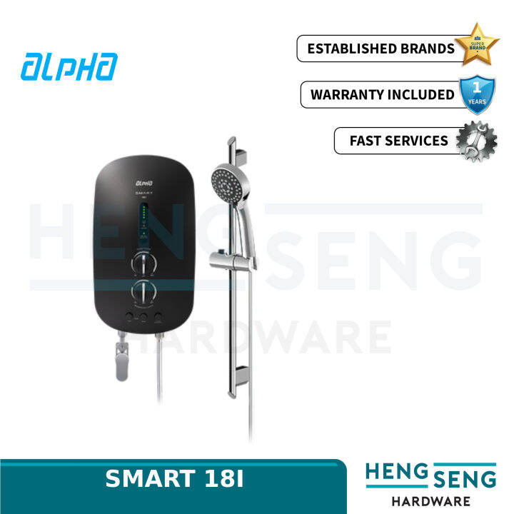 ALPHA WATER HEATER SMART 18I (DC PUMP) MATT BLACK | Lazada
