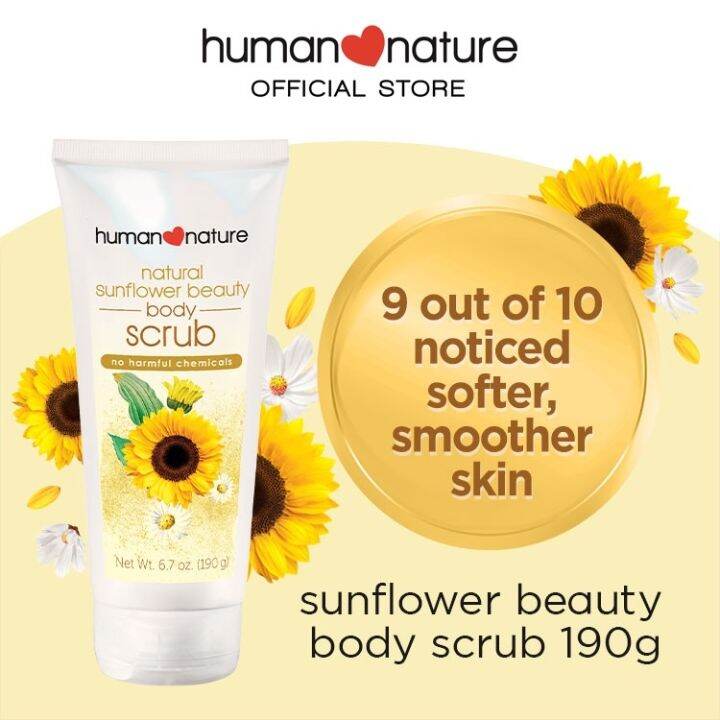 vser70 Human Nature Sunflower Beauty Body Scrub 190g | Lazada PH