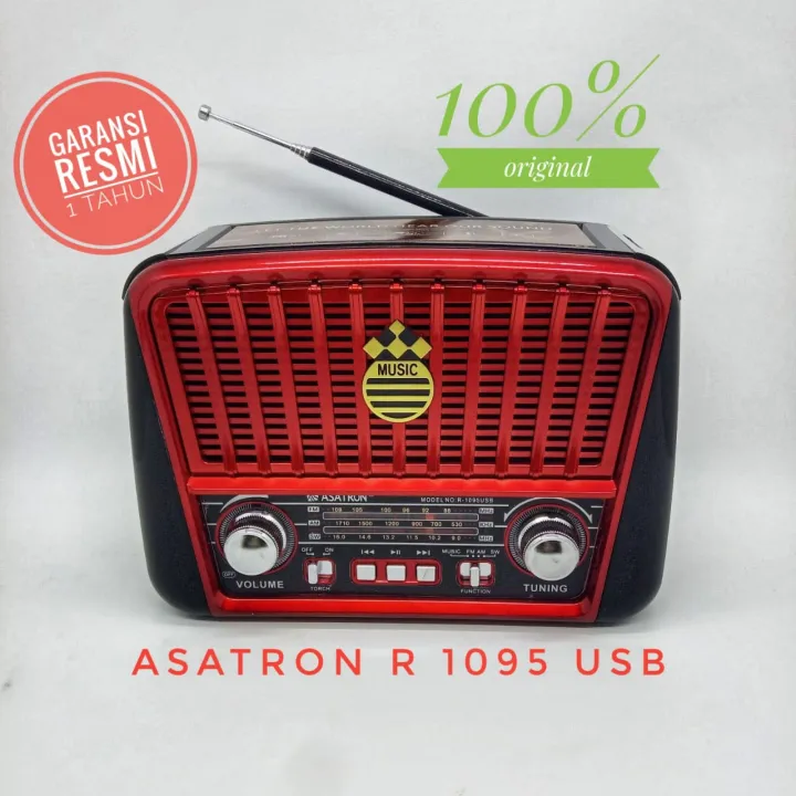 Asatron R 1095 USB Radio Klasik FM AM 100% Original | Lazada Indonesia