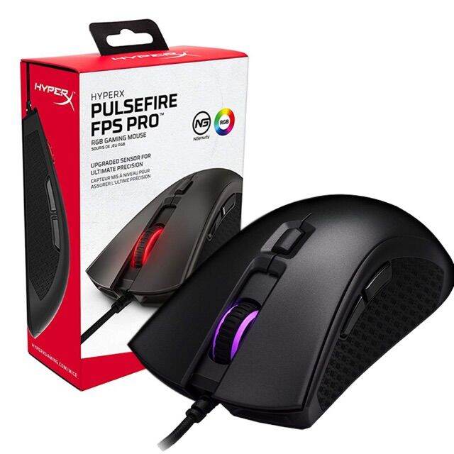 HYPERX GAMING MOUSE PULSEFIRE FPS PRO RGB OPTICAL SENSOR 800-16000 DPI ...