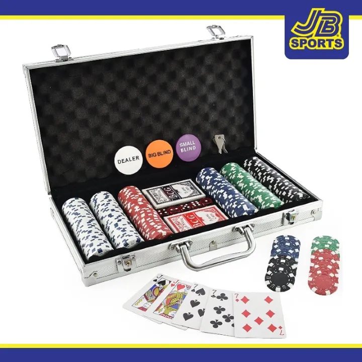 Solex – Poker Chips Set with Poker Cards 300’s Aluminum Case Set ...