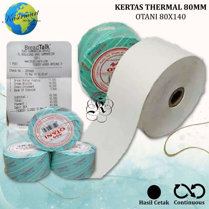 Otani 80x140 | Kertas Struk Thermal Atm Outside 79x140 Merk Otani Mesin ...