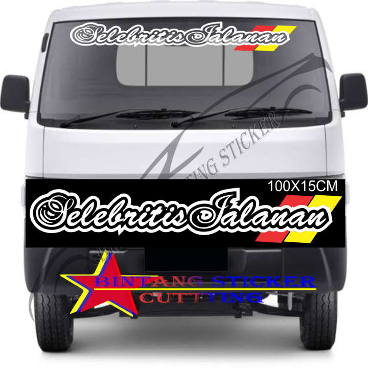 Stiker Tulisan Variasi Tulisan Selebritis Jalanan stiker kaca mobil ...