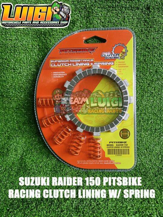 PITSBIKE SUZUKI RAIDER 150 RACING CLUTCH LINING W/ SPRING | Lazada PH