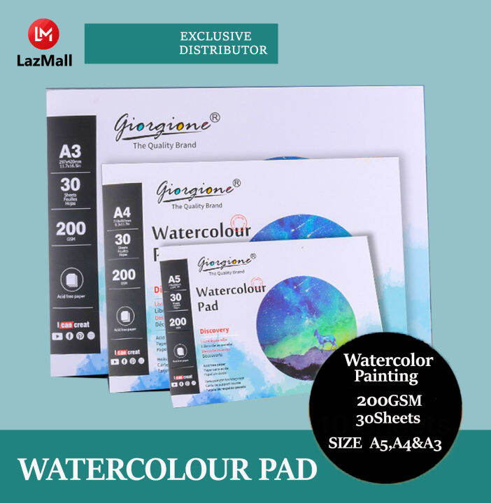 Artist Pad Drawing Pad Watercolor Pad 30 Sheets 200gsm | Lazada PH