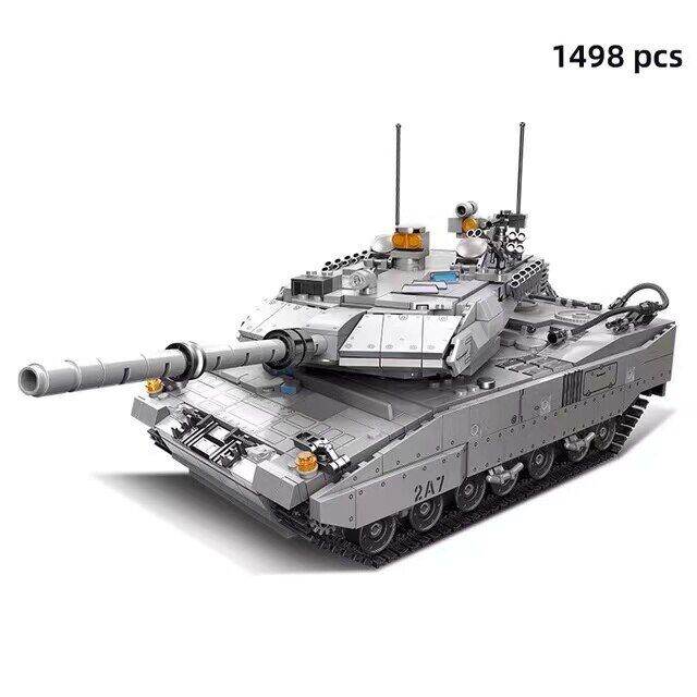 Military Series WW2 Military Germany Panzer Tank Leopard 2A7 Model ...
