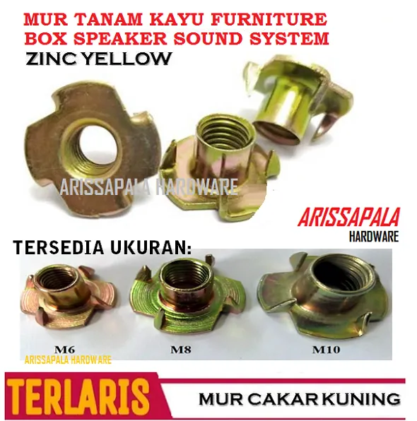 Mur Tanam Baut Cakar Mur Tee Nut Baut T Nut Baut Tanam Kayu Furniture ...