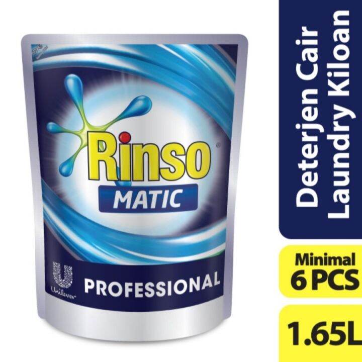 Rinso Matic Cair 1.65 ML Detergen Laundry Kemasan Pouch | Lazada Indonesia