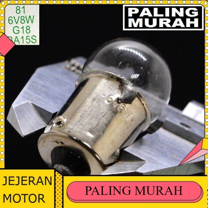 Bohlam Sein Putar 6v 12v 24v dobel double engkel bohlam lampu sen riting 10w 8w honda c70 gl win ...