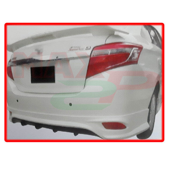 Toyota Vios (2013) TOMS Style Rear Back Skirt Skirting Bumper Lower Lip ...