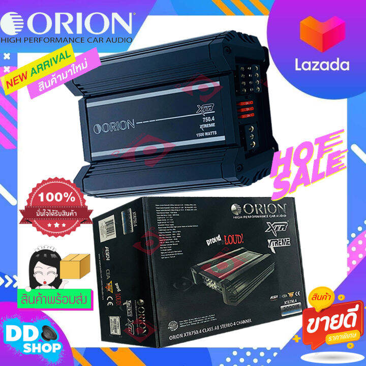 🔥 ลดราคาพิเศษ 🔥 👉ORION👈 รุ่น XTR750.4 แอมป์ 4 ชาแนล 3000 วัตต์ สัญชาติ ...