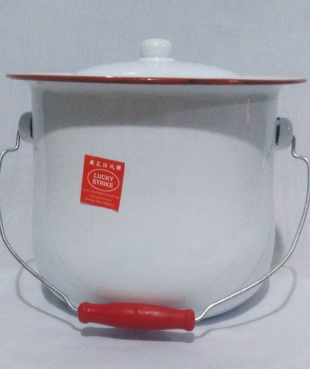 Enamel Chamber Pot with handle #26/ Arinola for Adult, Pregnant woman ...