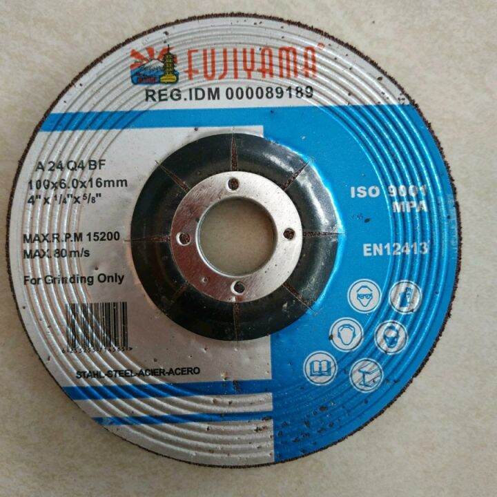 5 PCS !! Batu Gerinda Poles 4 inch Fujiyama Poles Mata Batu poles ...