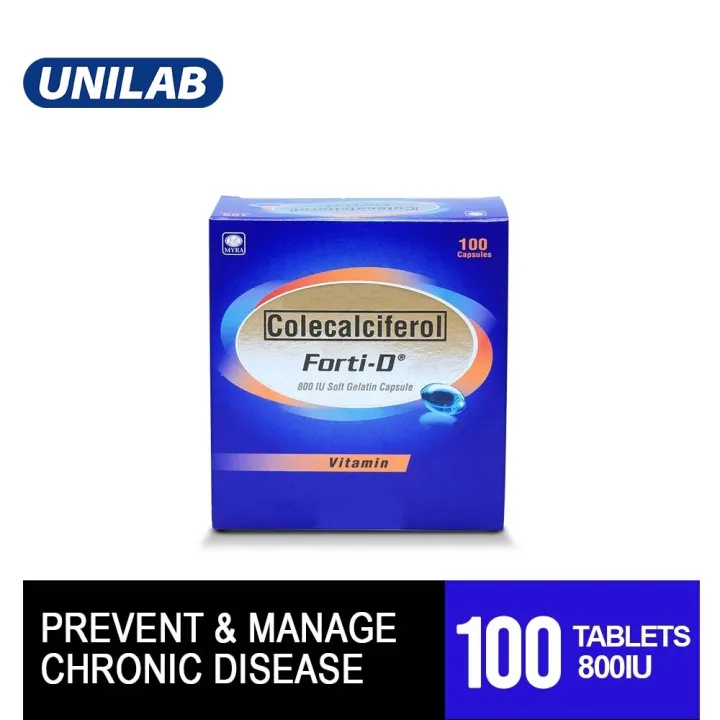 Forti-D 800IU 100 Tablets (For Prevention and Treatment of Vitamin D ...