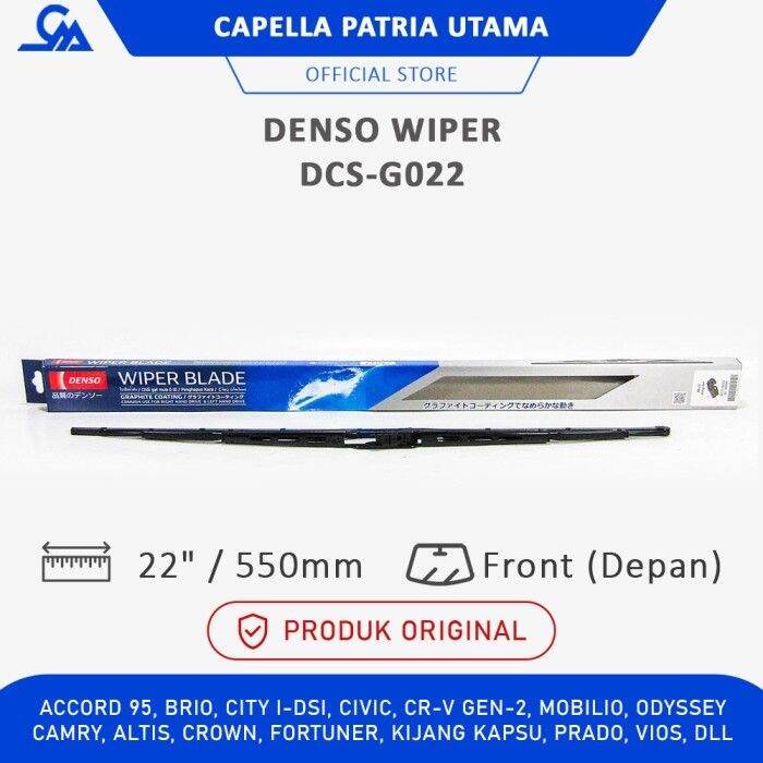 DENSO WIPER DCS-G022 SIRION TARUNA FOCUS ACCORD 95 BRIO CITY i-DSI CIVIC CR-V GEN-2 MOBILIO ...