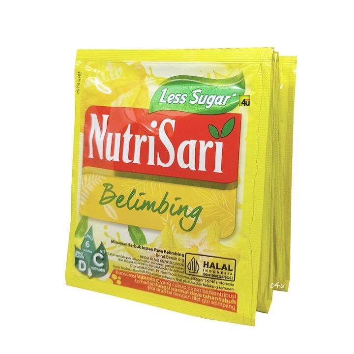 NUTRISARI Less Sugar - Minuman Serbuk - PAKET 5 SACHET / NUTRI SARI ...