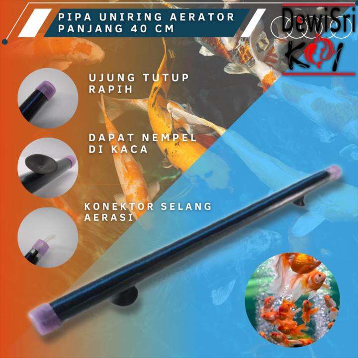 Selang UNIRING dengan / Dop / Dudukan PANJANG 40 CM Aerator Kolam dan ...