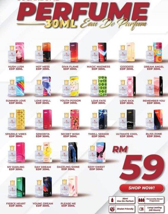 SUGARBOMB | BODY PERFUME | SUGARBOMB FOR UNISEX | HUSH LUSH | MY DARLING | LOVE SICK | YOUNG ...