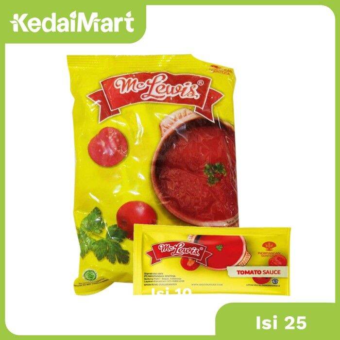 Mc Lewis Saus Tomat Sachet 25 x 9 Gram | Lazada Indonesia