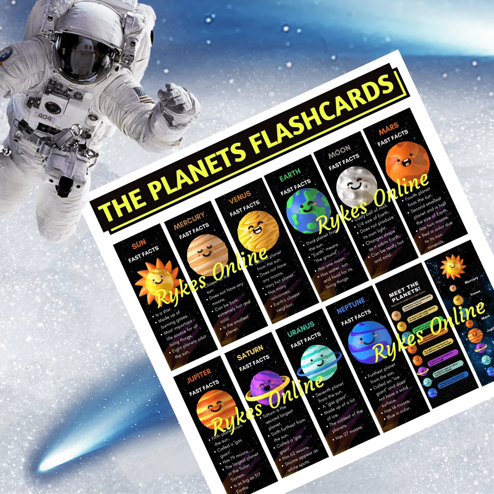 Solar System Planets Size In Flash Of