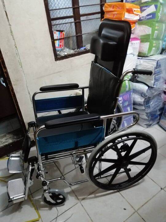 COMMODE RECLINING WHEELCHAIR MAGS TYPE (HEAVY DUTY DURABLE) SUREGUARD ...