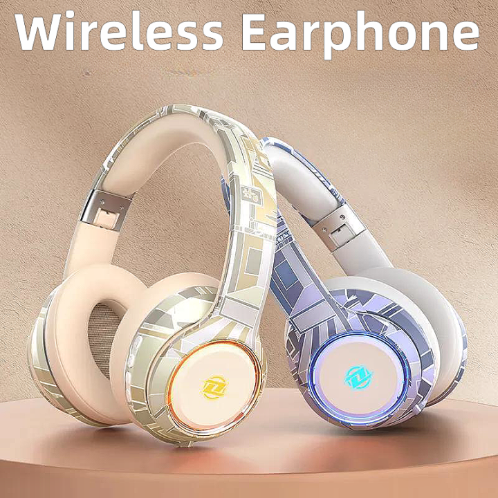 B39 LED Wireless Bluetooth Headphone With Mic Gaming Over-ear Stereo ...