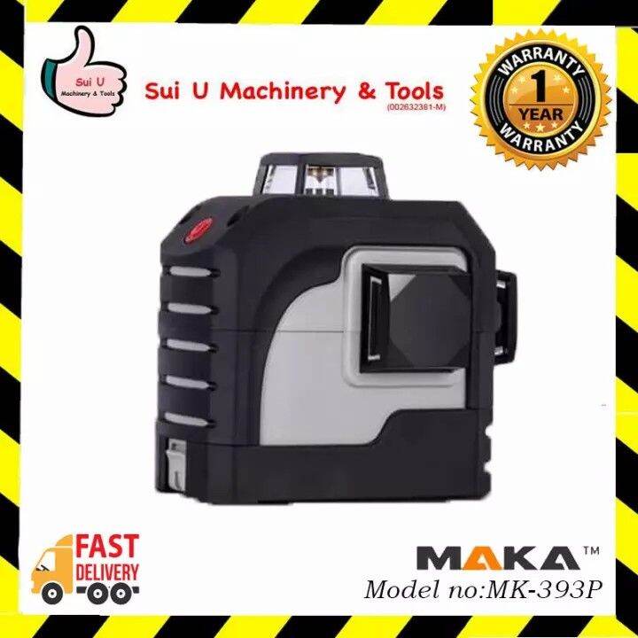 MAKA MK-393P 3D Laser Level Working Range Long Continuous Time 100% ...