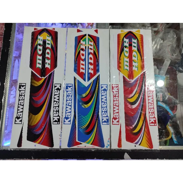 HD3 KAWASAKI DECALS (tank and sidecover) | Lazada PH