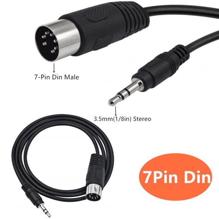 ERE 7-Pin Din Male to 3.5mm(1/8in) Stereo Male Professional Premium ...