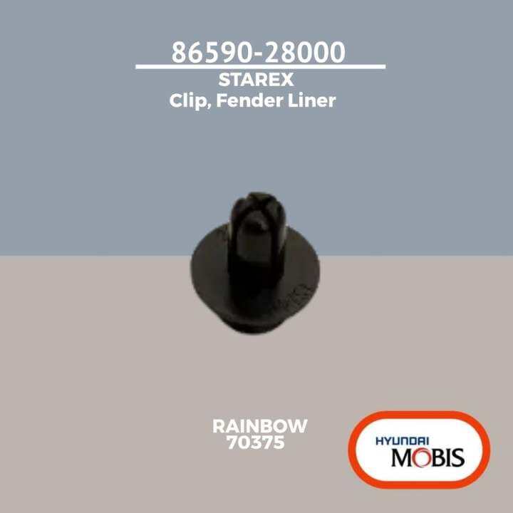 8659028000 Clip, Fender Liner for HYUNDAI Starex [Mobis Original] Part ...