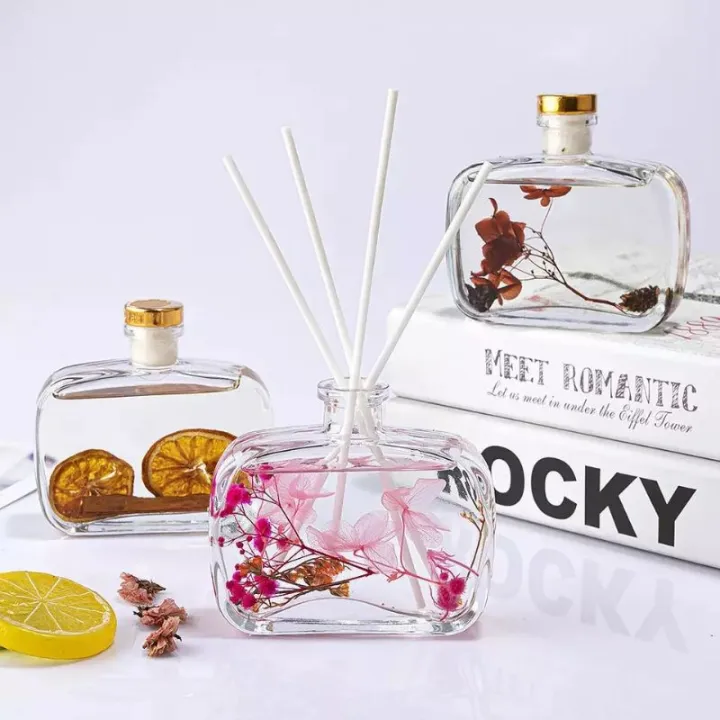 REED DIFFUSER 100 ML AROMA DIFUSER DENGAN BUNGA ASLI STICK RATTAN ROTAN ...