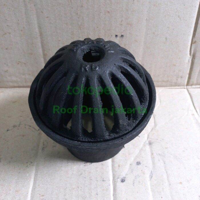 Roof Drain Cast Iron 4 Inchi ANTASAN Saringan Air Cast Iron cembung ...