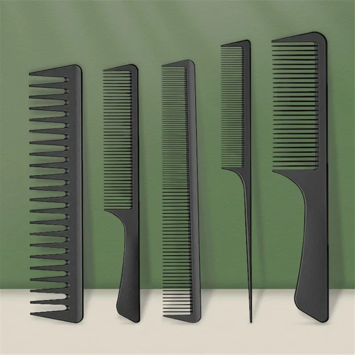 【KOO】Anti-static Dense Tooth Comb Carbon Fiber Comb for Women and Men ...