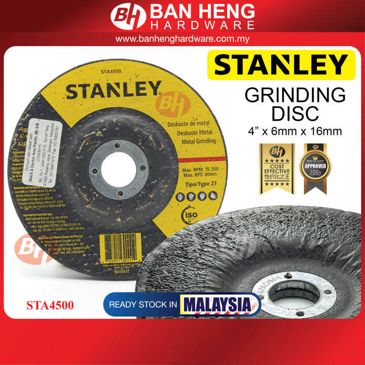 STANLEY Original STA4500 4" Metal Grinding Disc | Lazada