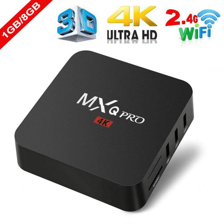 MXQ Pro TV Box RK3229 Quad Core 1G RAM 8G ROM Set Top Box 4K Android 7.1 2.4G WiFi Player Multi ...