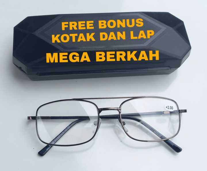 (TERSEDIA & COD) Kacamata Pria 2 in 1 Dua Fungsi Jalan Dan Baca Bifokal ...