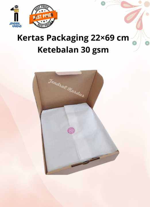 (I PAK = 50 PCS) KERTAS PACKAGING UKURAN 22X69,KERTAS PACKAGING/ KERTAS ...