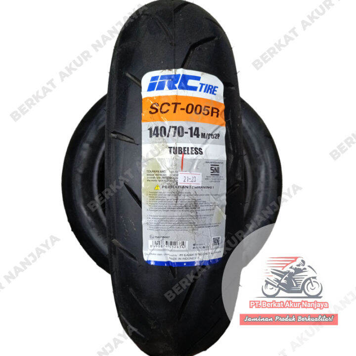 Ban Motor Matic 140/70 Ring 14 IRC SCT 005 R TUBELESS Bonus Pentil ...