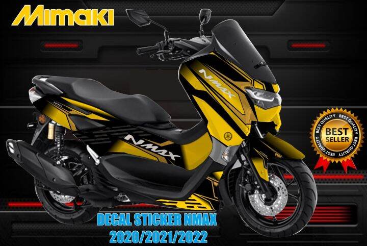 Stiker DECAL YAMAHA NMAX 2020 2021 2022 FULL BODY MOTIF SIMPLE KEREN ...
