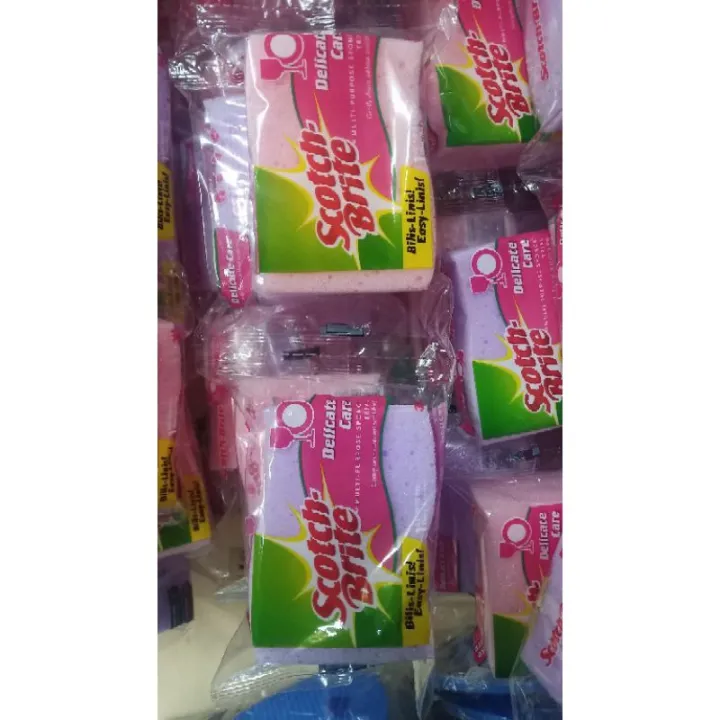 SCOTCH BRIGHT multi purpose sponge 3M 12pcs4G1 | Lazada PH
